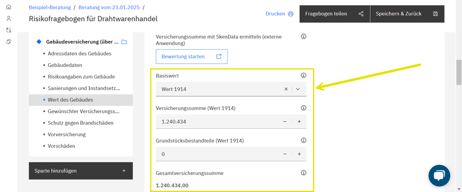 Wert 1914 Berechnen